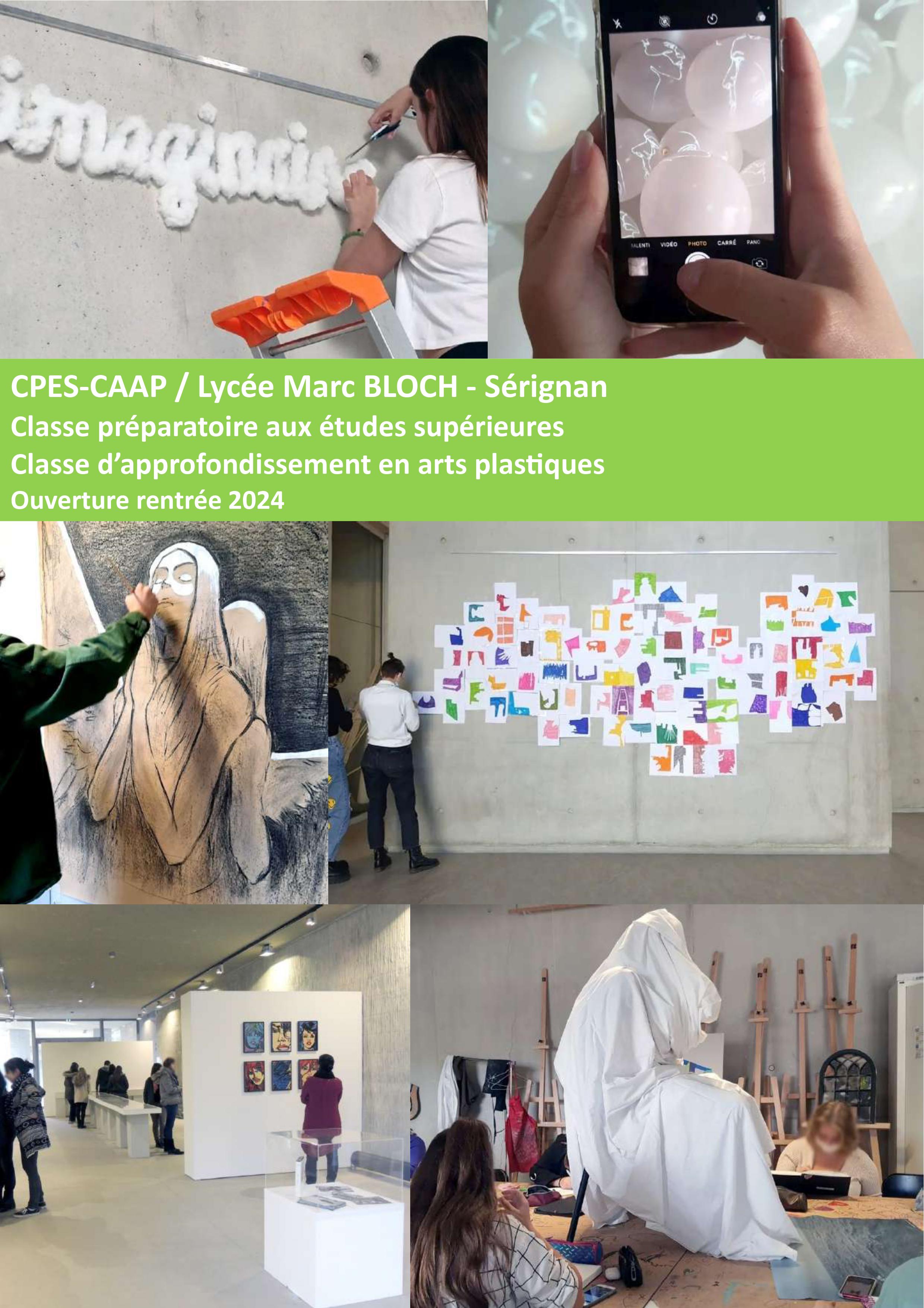 Ouverture d'une CPES CAAP / Lycée Marc BLOCH - Sérignan | Enseignement des ARTS PLASTIQUES